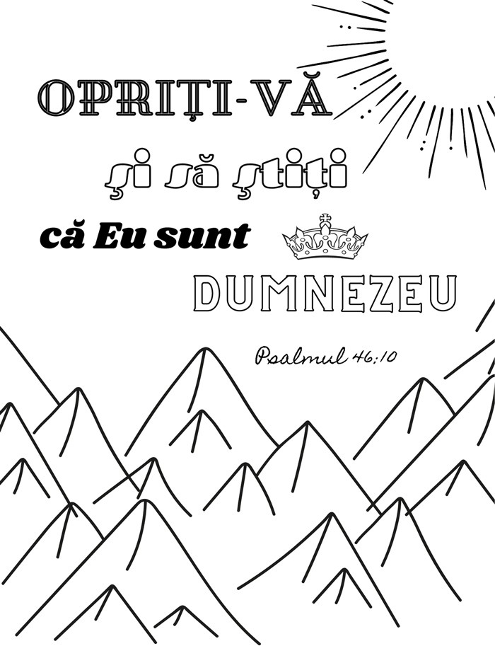 KERIGMA | Ești iubită. Carte de colorat. Versete biblice