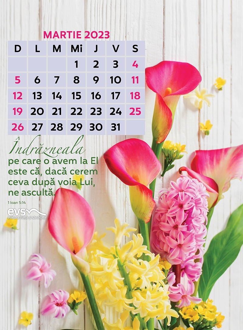 KERIGMA | Calendar 2023, format A4 - Tot ce este frumos începe cu Dumnezeu