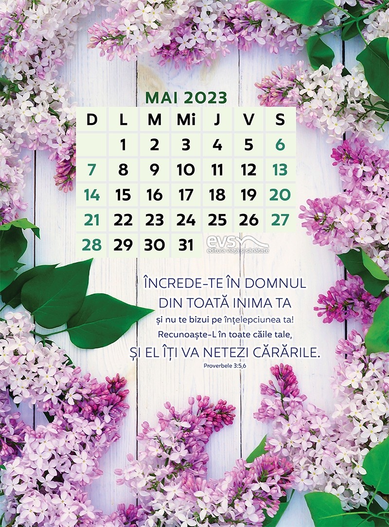 KERIGMA | Calendar 2023, format A4 - Tot ce este frumos începe cu Dumnezeu