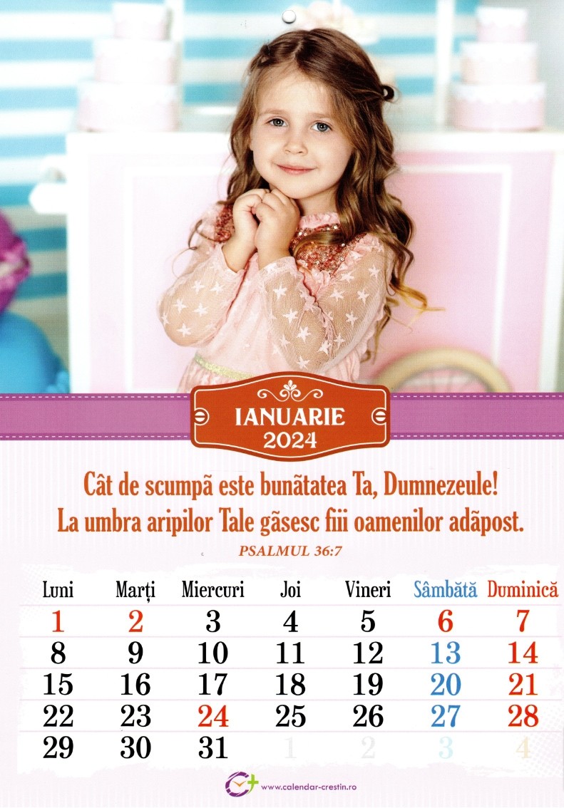 KERIGMA | Calendar 2024 - Model cu copii
