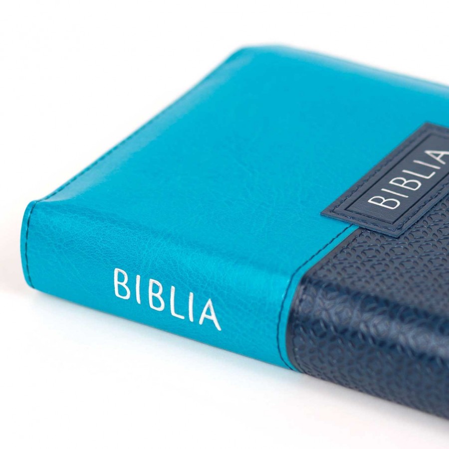 KERIGMA | Biblia 046 ZTI stph – Albastru inchis/deschis